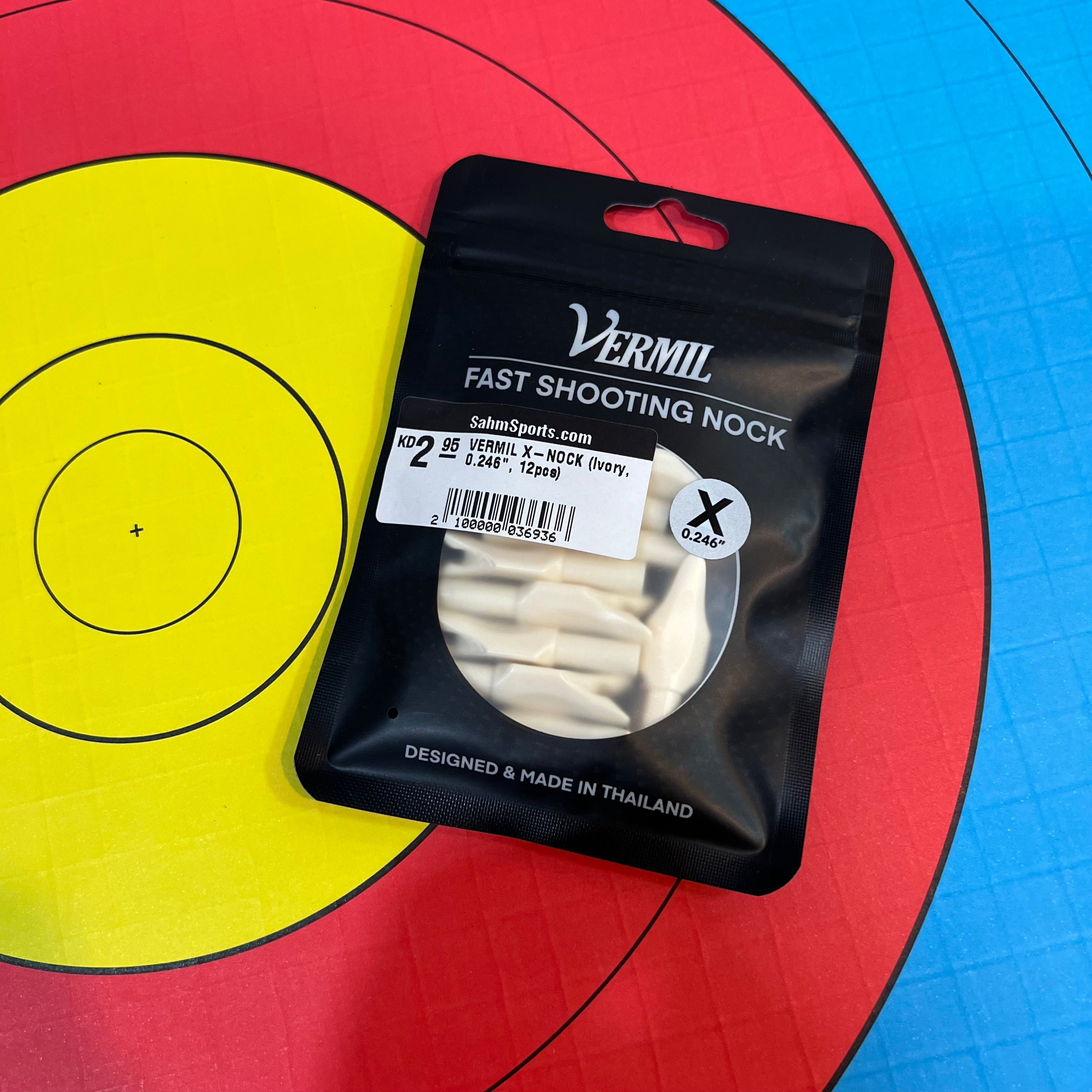 VERMIL X-NOCK (Ivory, 0.246", 12pcs) – Sahm Sports